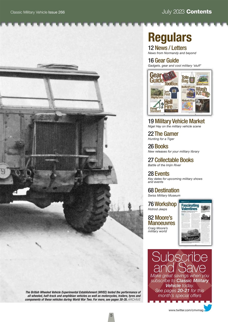 Classic Military Vehicle Magazine - July 2023 Back Issue