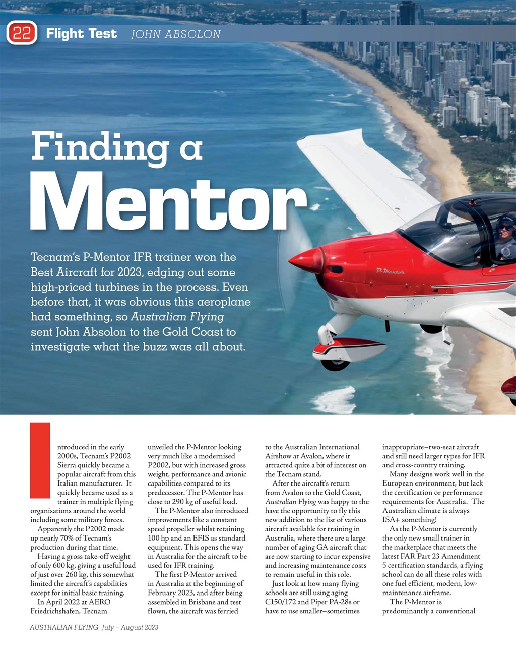 Australian Flying Magazine - Jul-Aug 2023 Back Issue