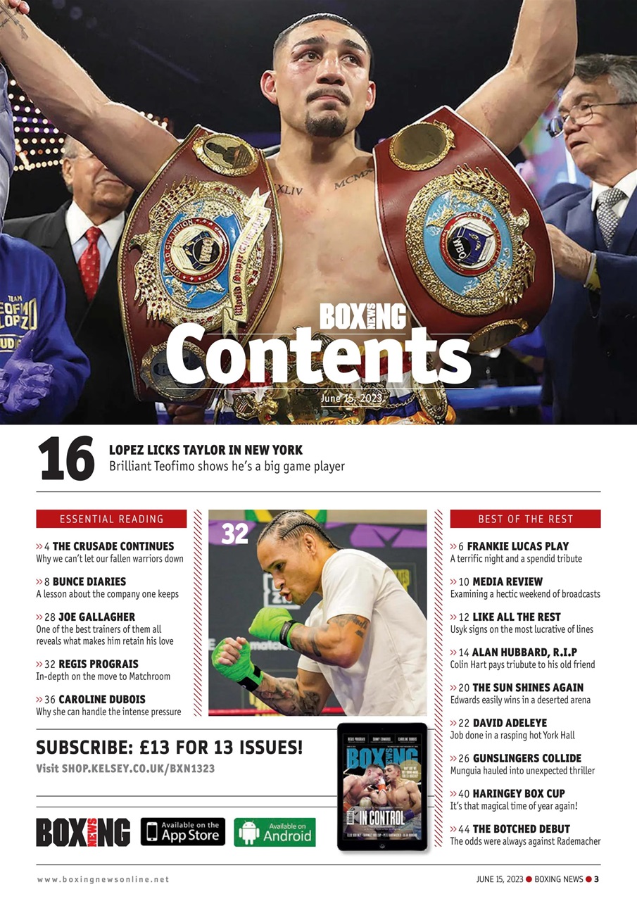 Boxing News Magazine - 15-Jun 2023 Back Issue