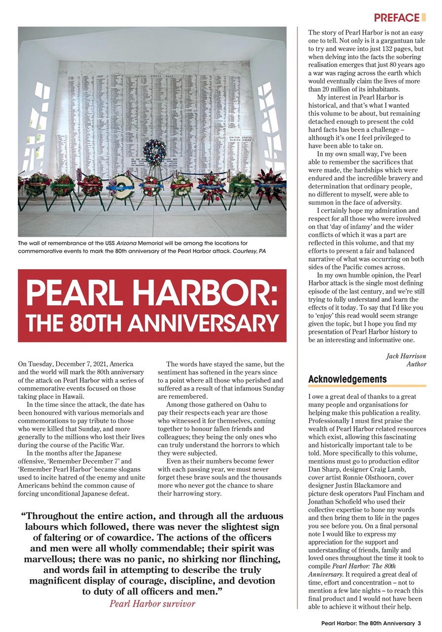Mortons Books - Pearl Harbor 80th Anniversary Back Issue