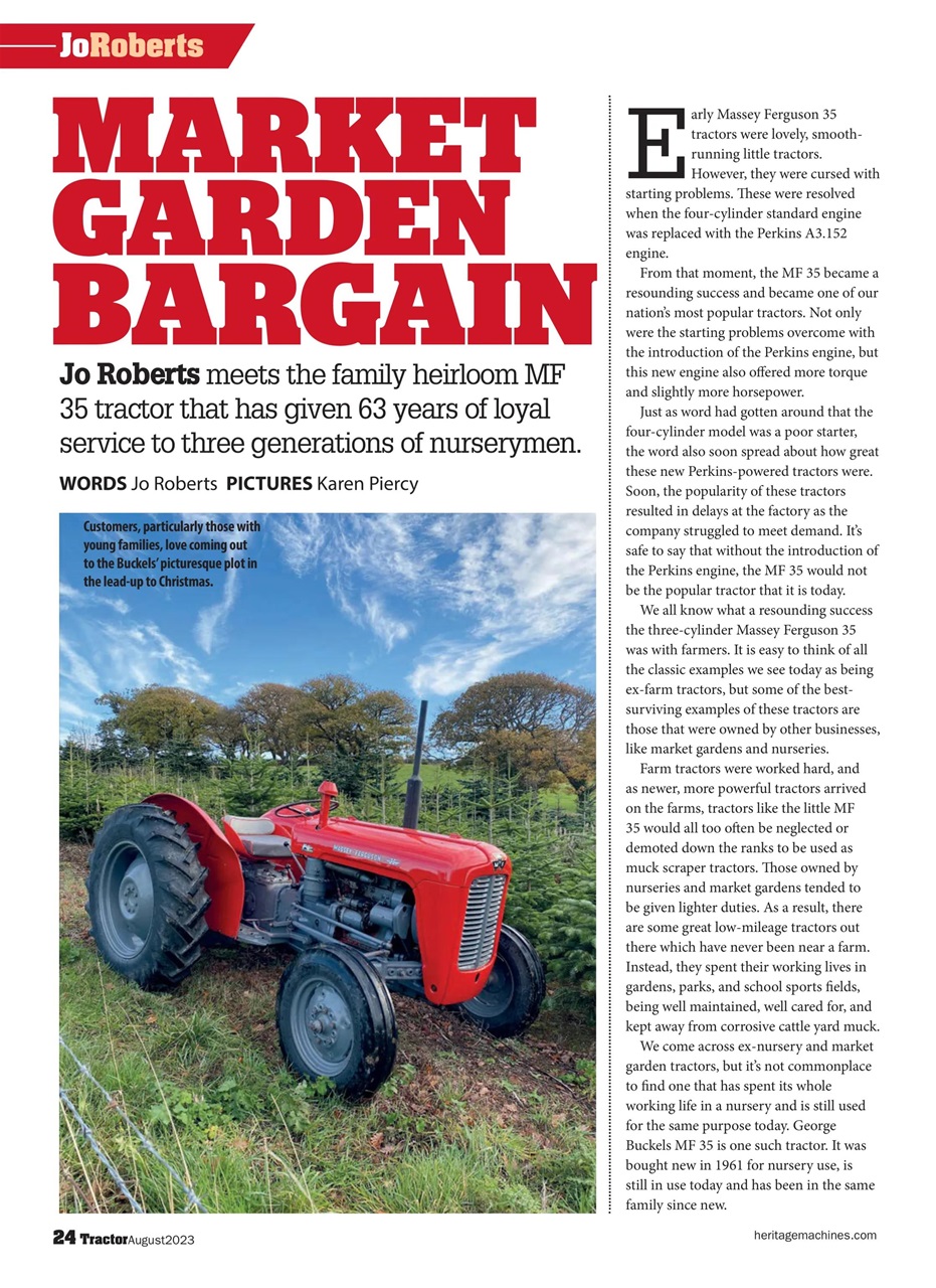 Tractor & Farming Heritage Magazine - Aug-23 Back Issue