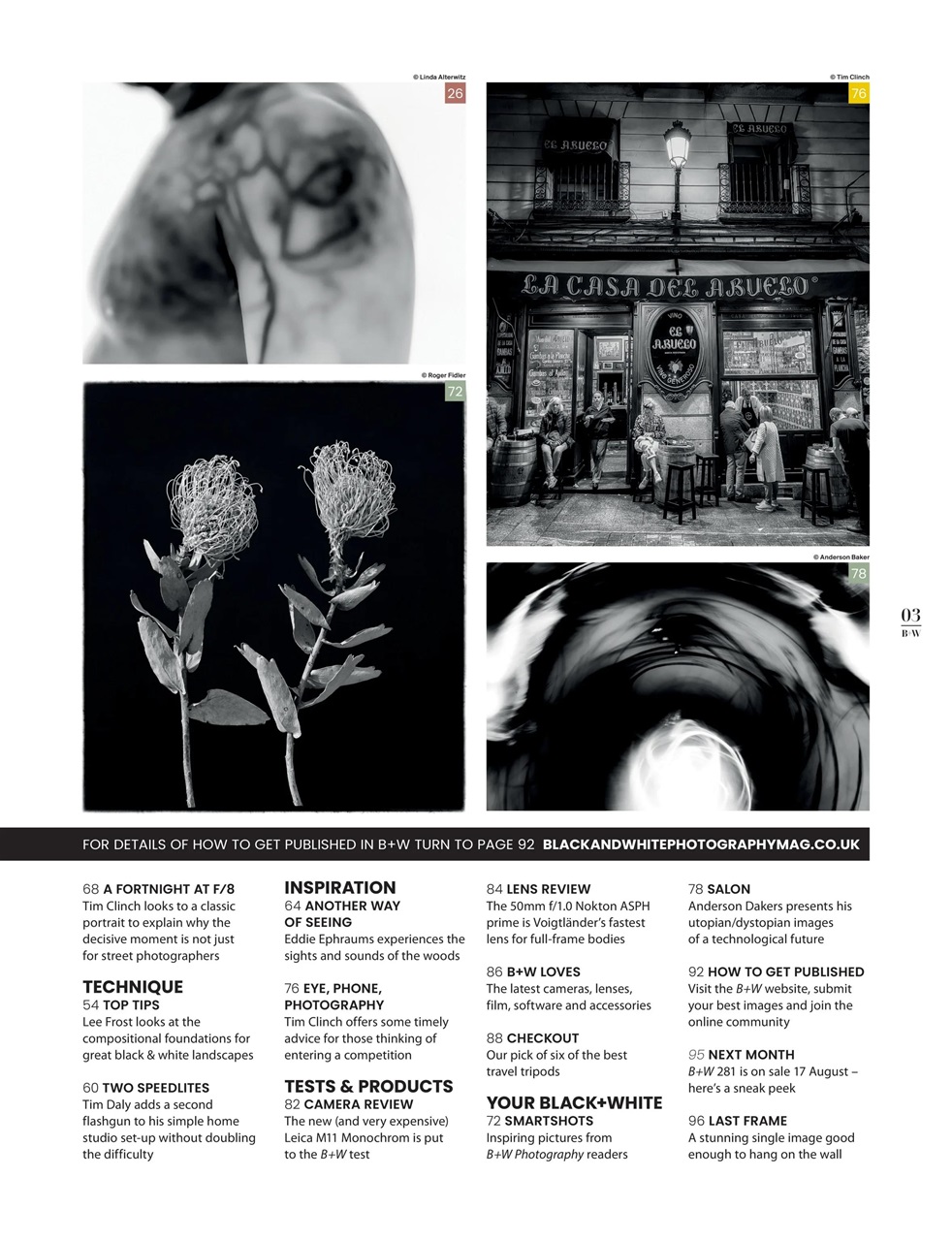 Black+White Photography Magazine - Issue 280 Back Issue