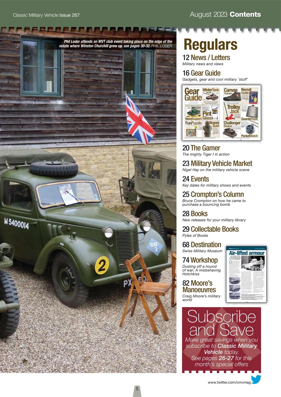 Classic Military Vehicle Magazine - August 2023 Back Issue