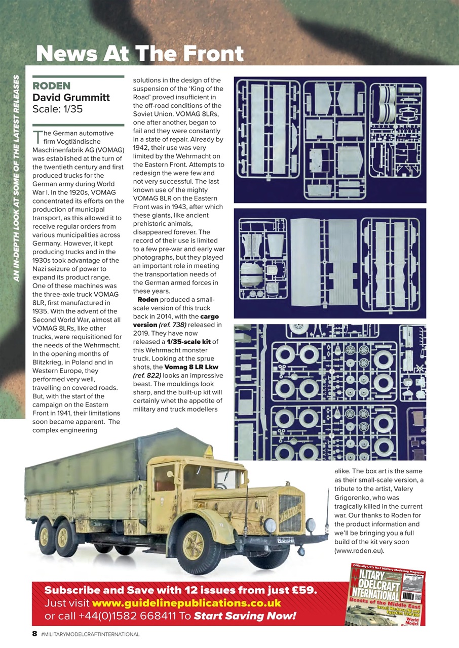 Military Modelcraft International Magazine - August 2023 Back Issue