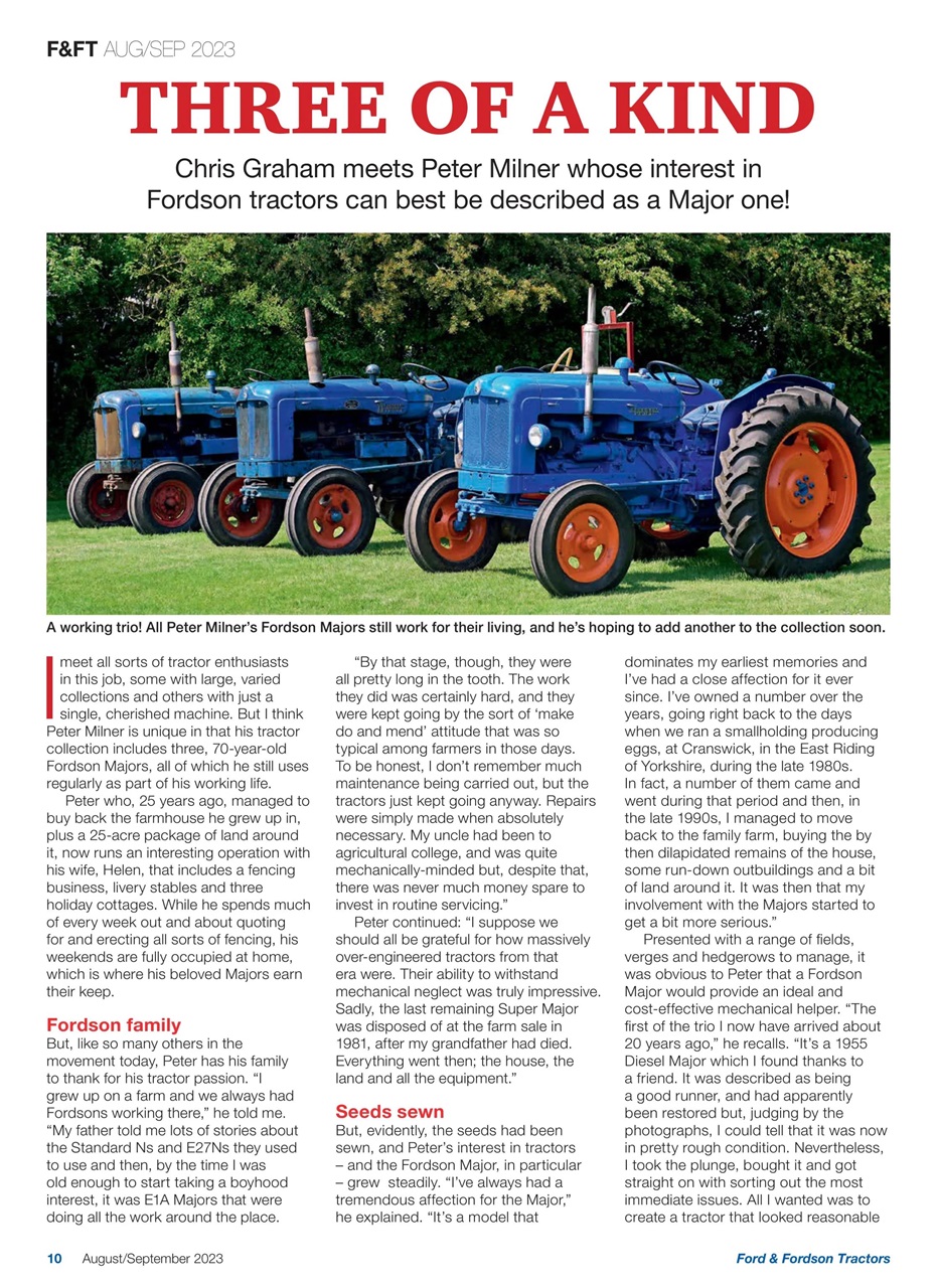 Ford & Fordson Magazine - Aug/Sep 2023 Back Issue