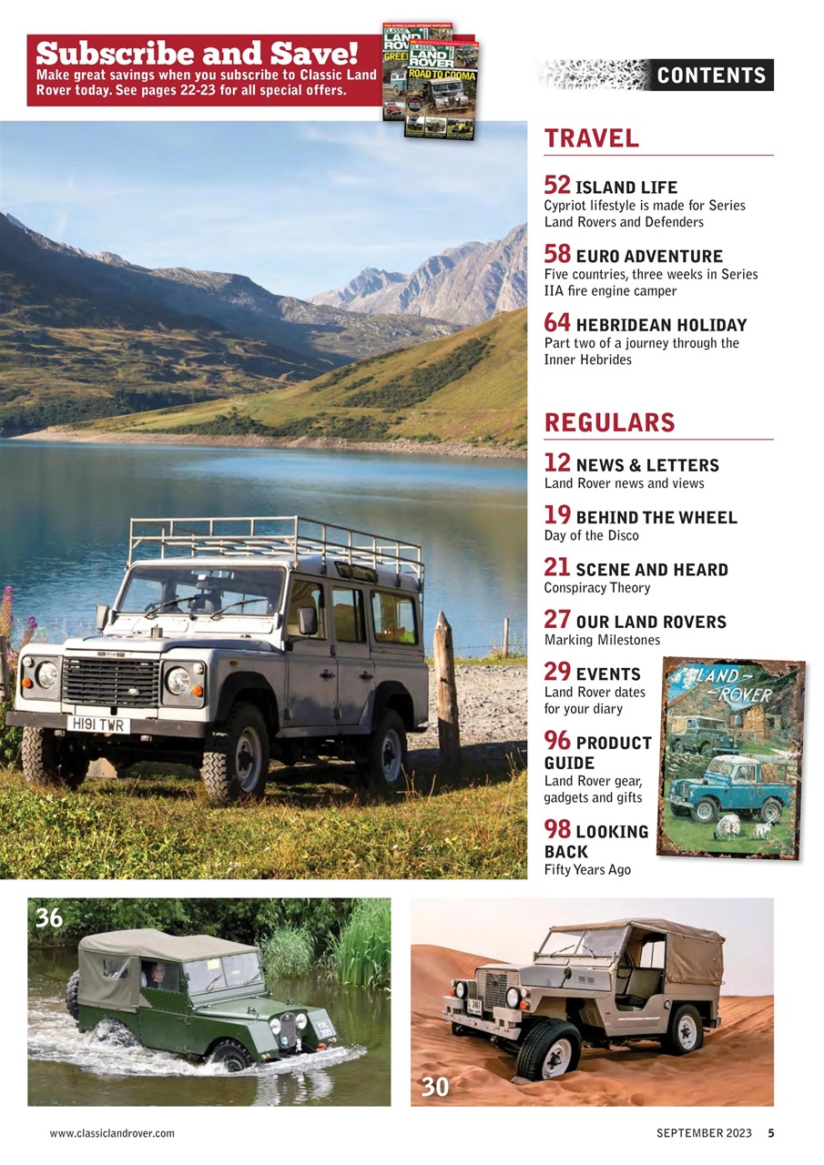 Classic Land Rover Magazine - September 2023 Back Issue