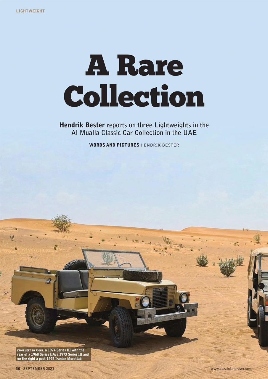 Classic Land Rover Magazine - September 2023 Back Issue