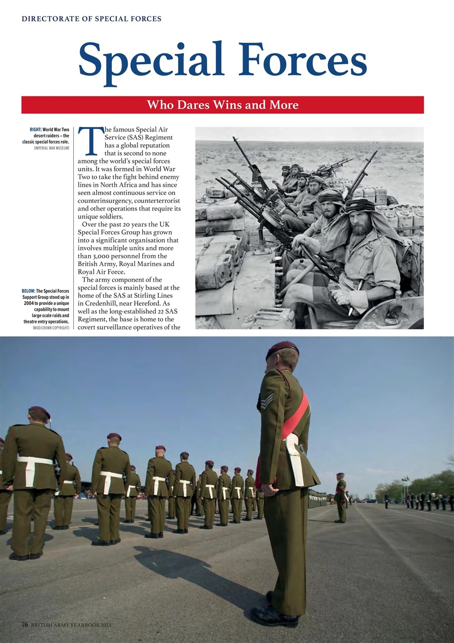 Aviation Specials Magazine - British Army Yearbook 2023 Back Issue Aviation Specials Magazine - British Army Yearbook 2023 Back Issue