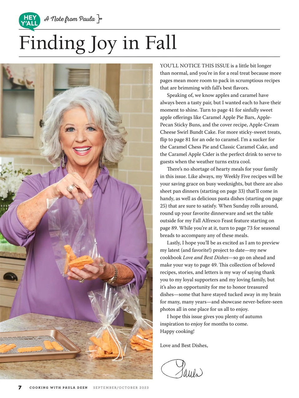 Cooking with Paula Deen Magazine - Sep/Oct 2023 Back Issue