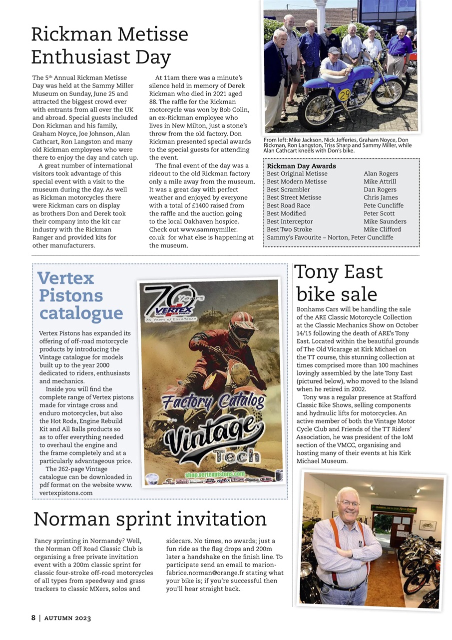 Classic Dirt Bike Magazine - Autumn 2023 Back Issue