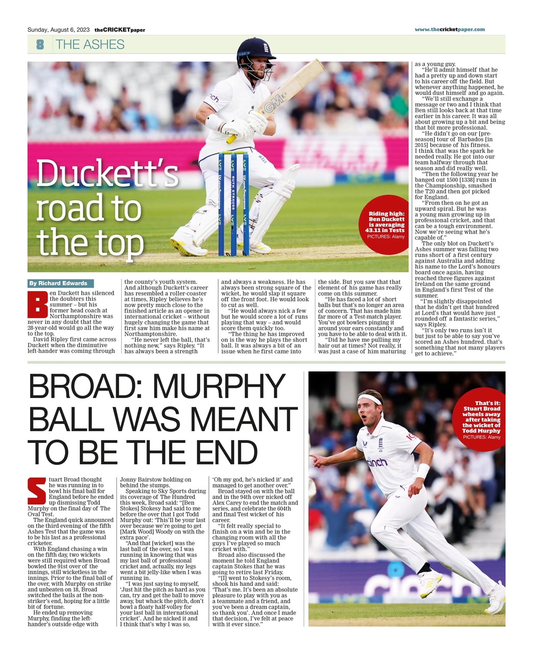 The Cricket Paper Magazine - 06-08-2023 Back Issue