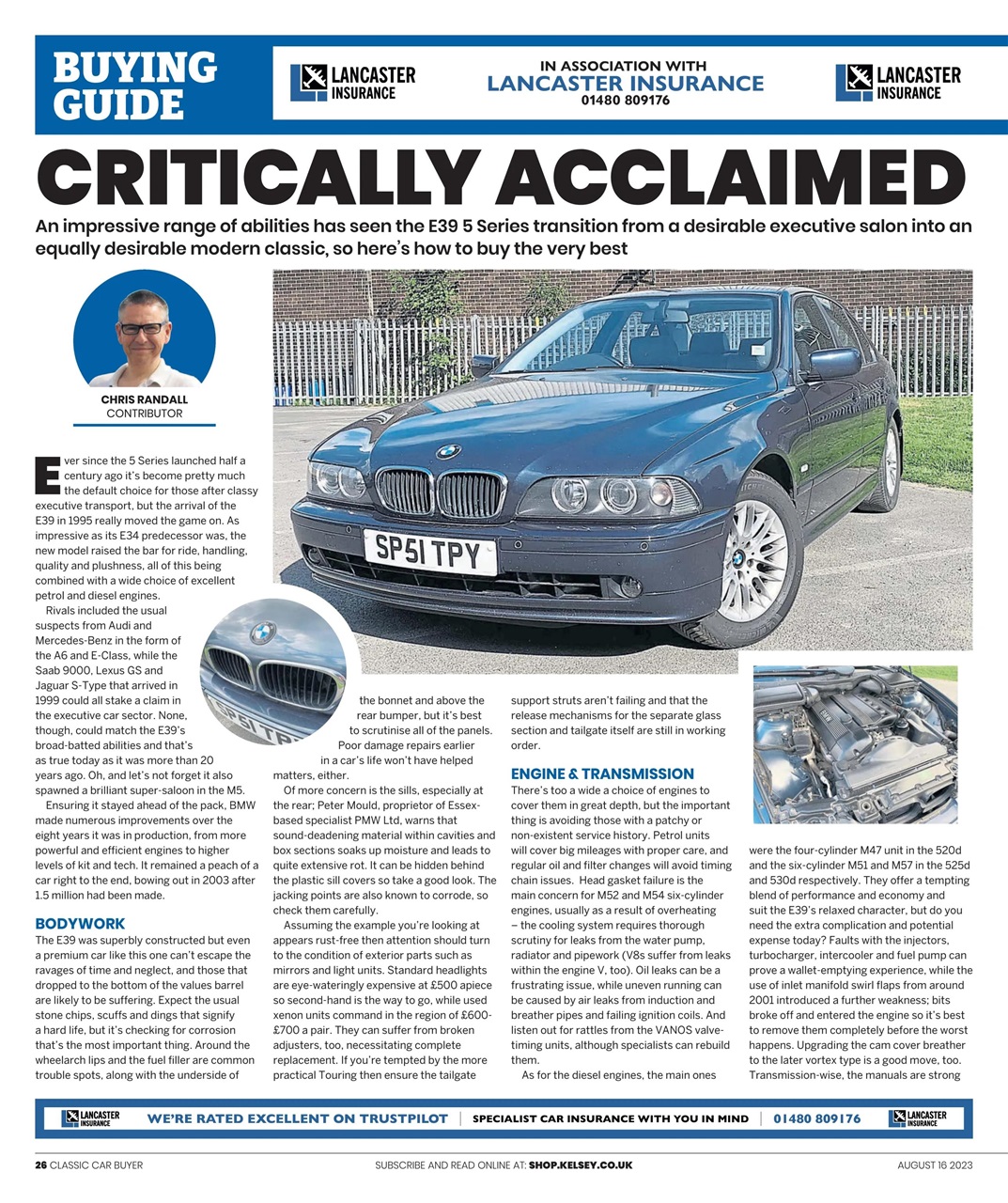 Classic Car Buyer Magazine - 16 Aug 2023 Back Issue