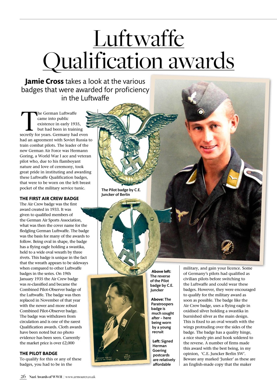 The Armourer Magazine - Nazi Awards of WWII Special Issue