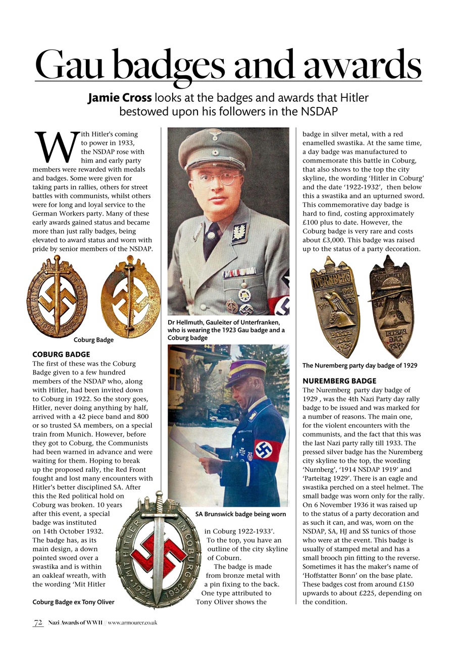 The Armourer Magazine - Nazi Awards of WWII Special Issue