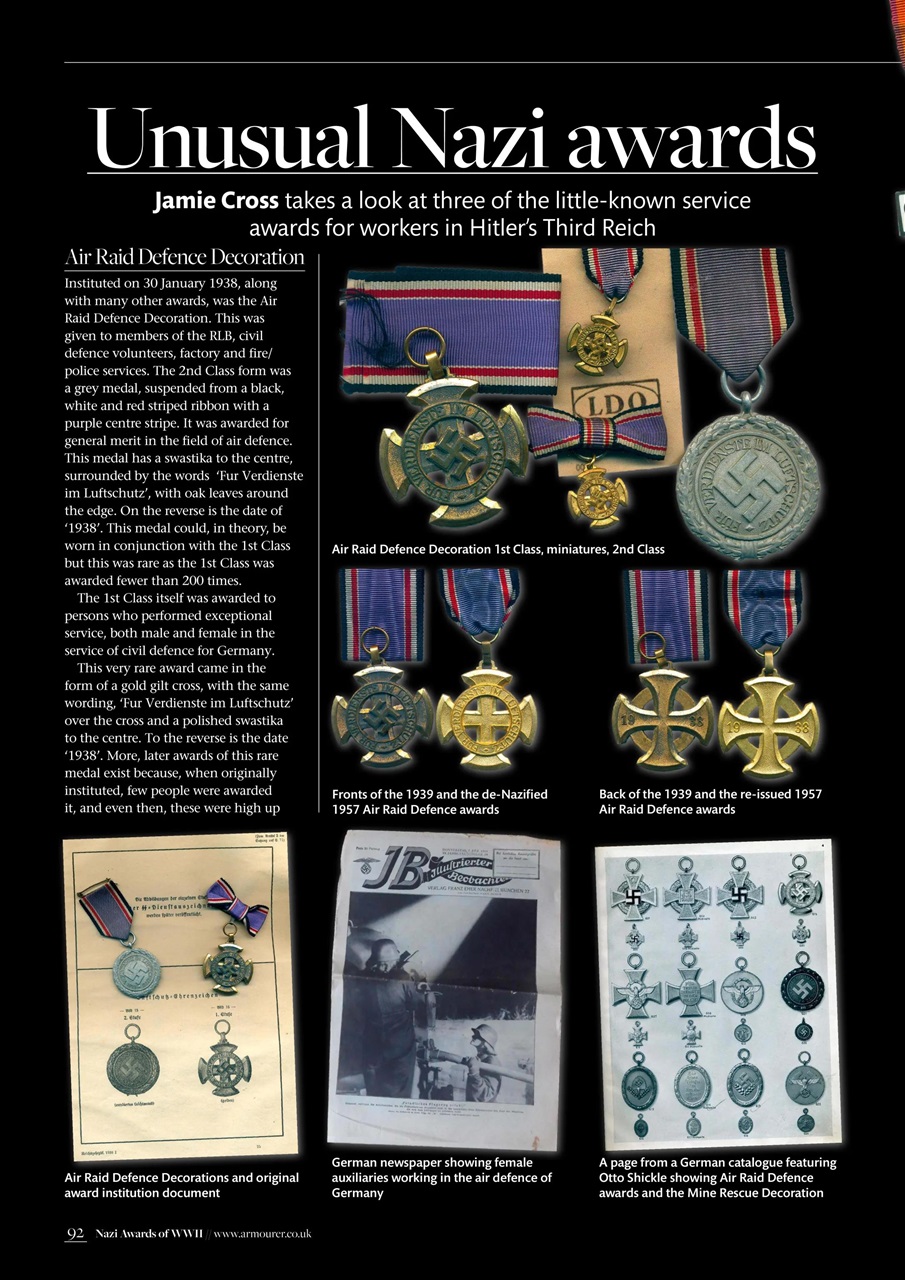 The Armourer Magazine - Nazi Awards of WWII Special Issue