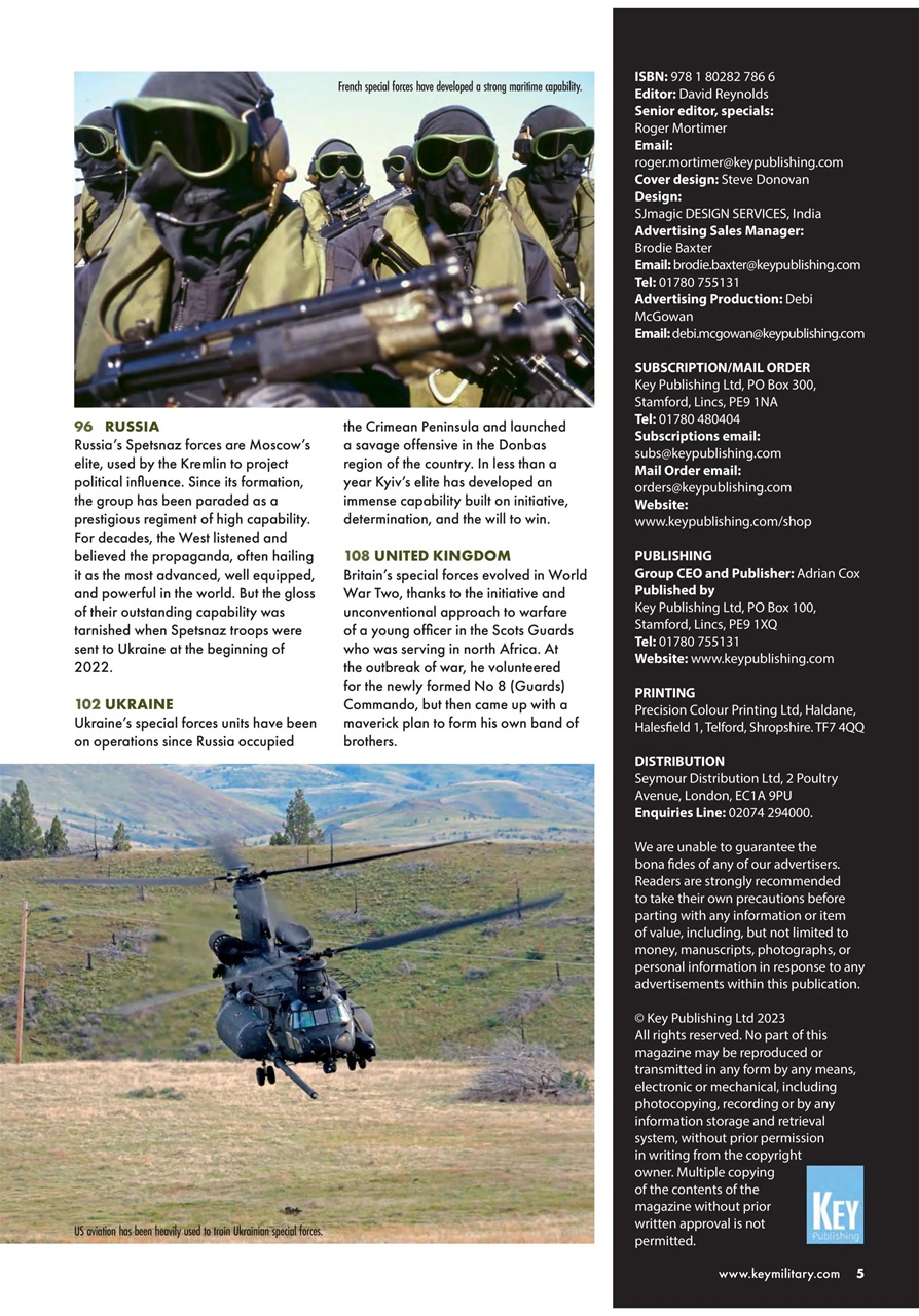 Aviation Specials Magazine - Special Forces Back Issue