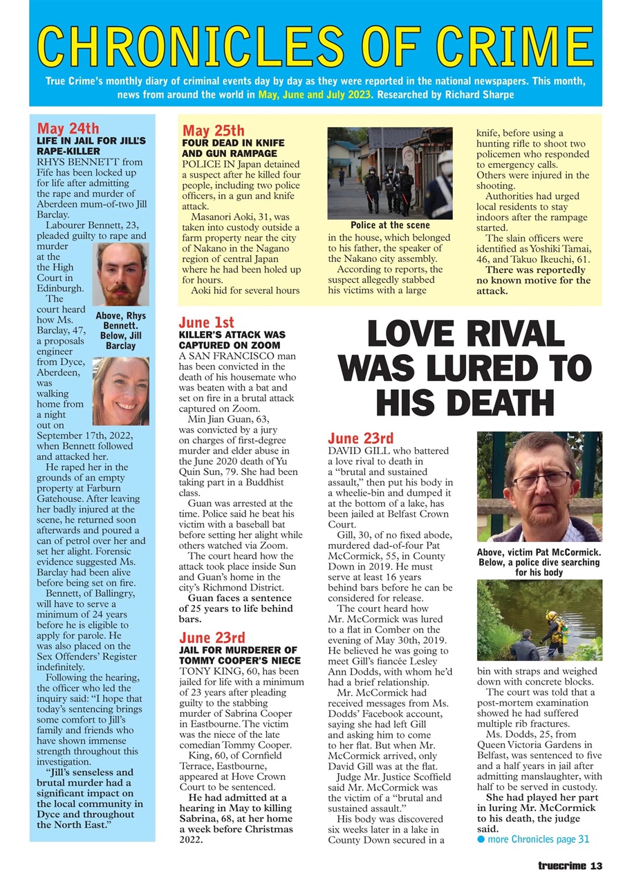 True Crime Magazine - True Crime September 2023 Back Issue