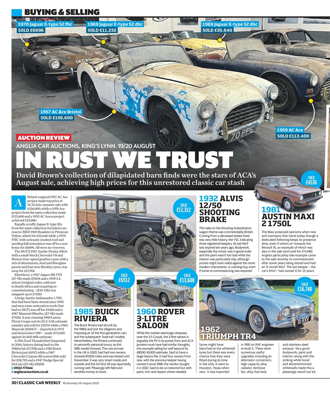 Classic Car Weekly Magazine - 30-Aug-2023 Back Issue