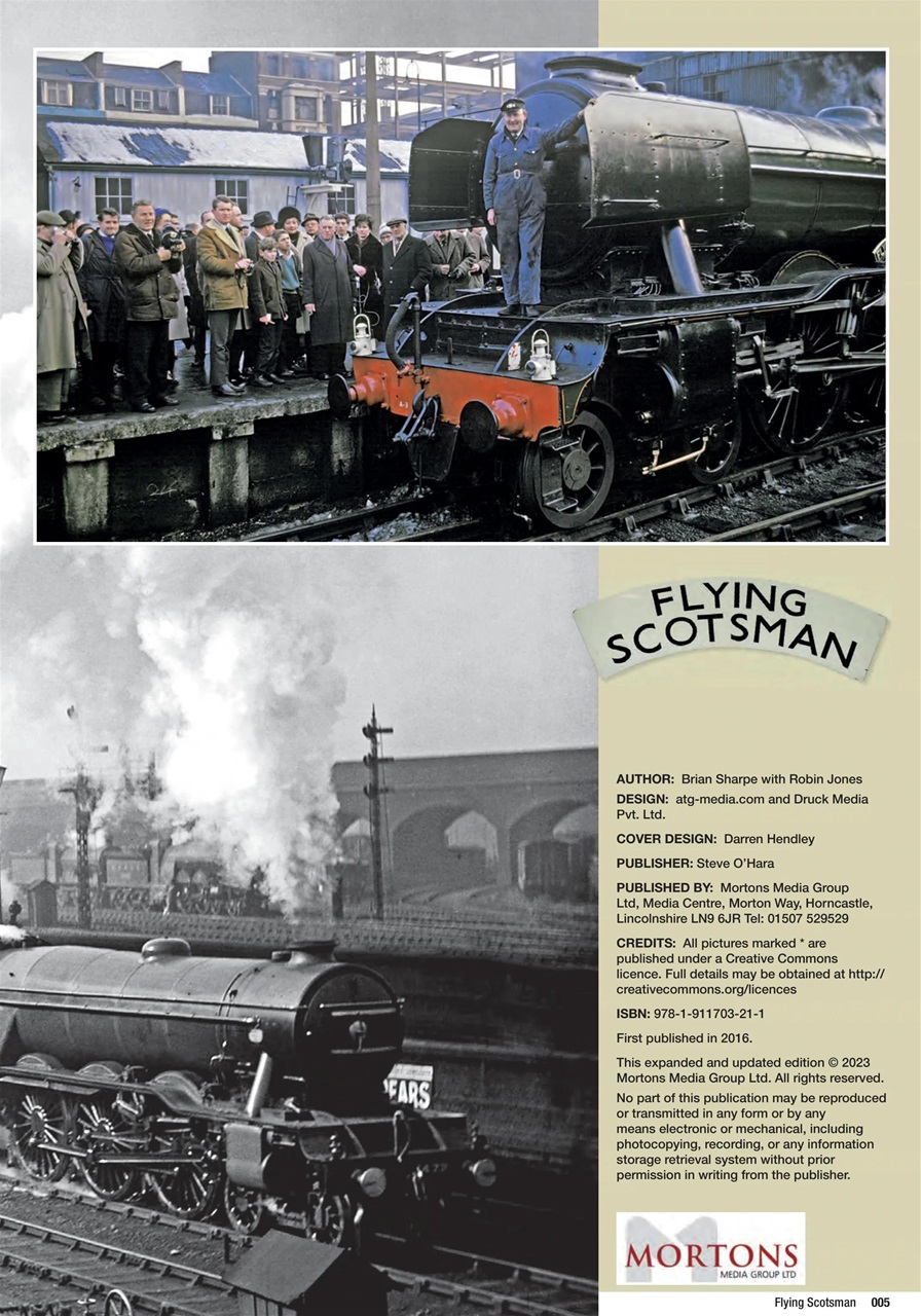 Mortons Books - Flying Scotsman 100th Anniversary Back Issue