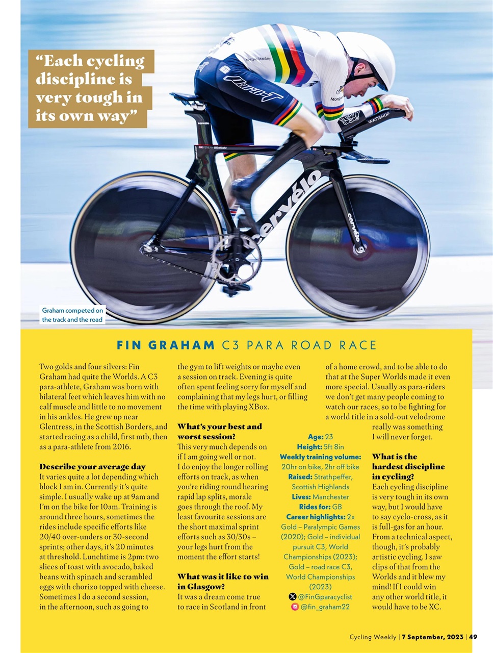 Cycling Weekly Magazine - 7-Sep-2023 Back Issue