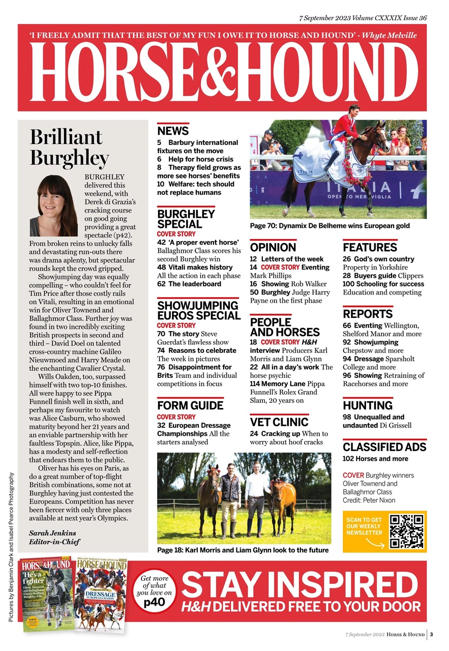 Horse & Hound Magazine - 7 Sept 2023 Back Issue