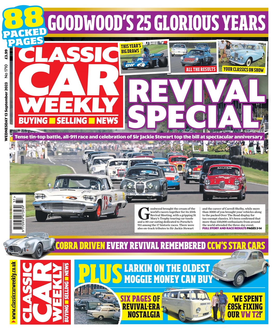 Classic Car Weekly Magazine - 13-Sep-2023 Back Issue