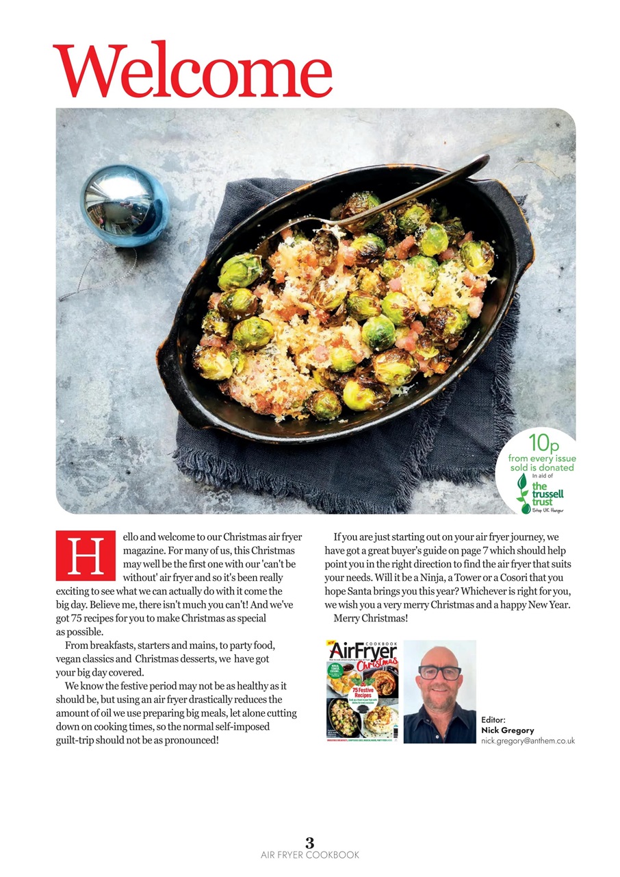Healthy Eating Magazine - Air Fryer Cookbook: Christmas 2023 Back Issue