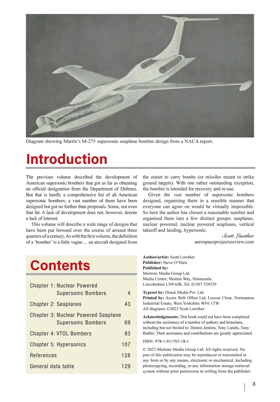 Mortons Books - US Supersonic Bomber Projects Vol 2 Back Issue