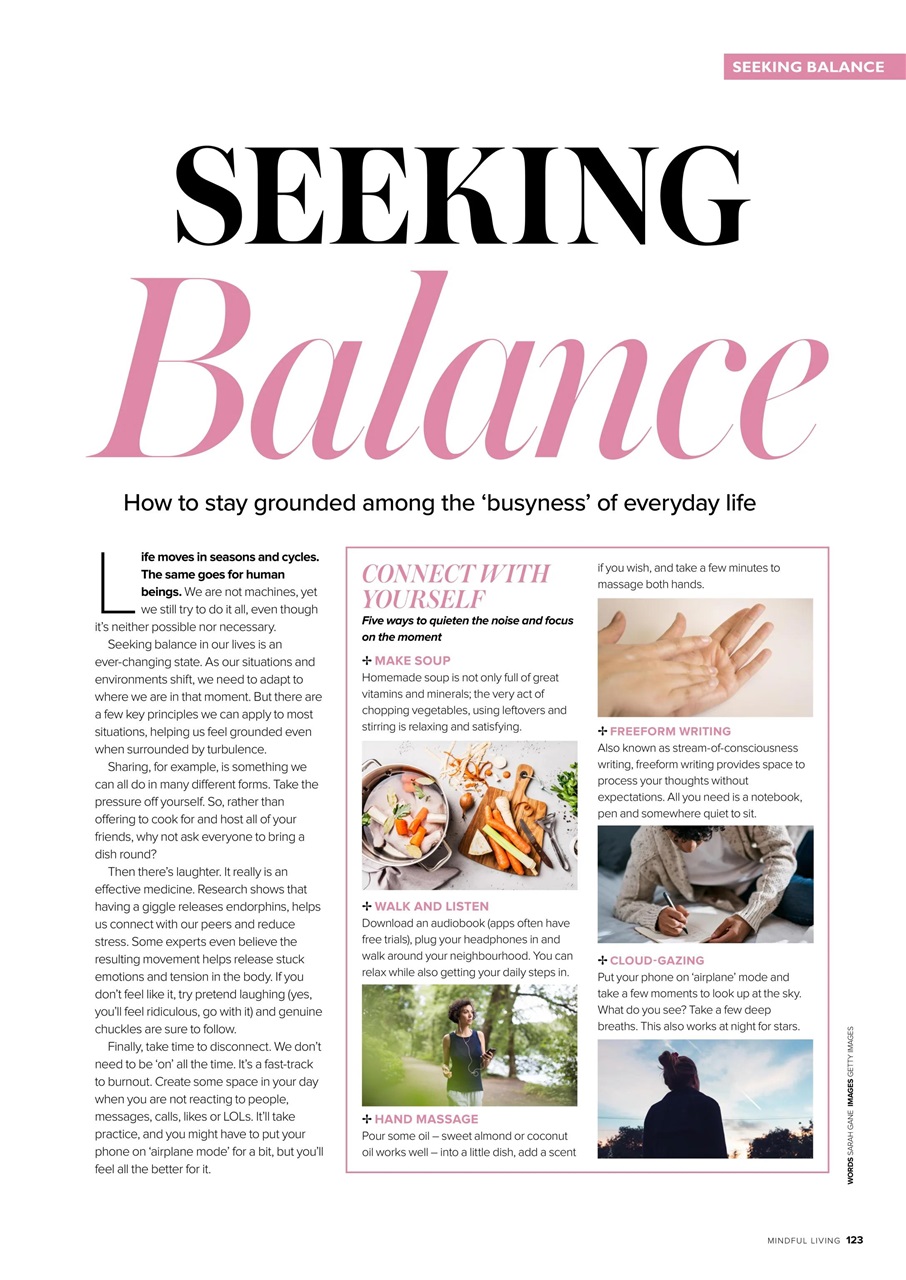 Lifestyle Bookazine - Mindful Living Third Edition Zurück Ausgabe