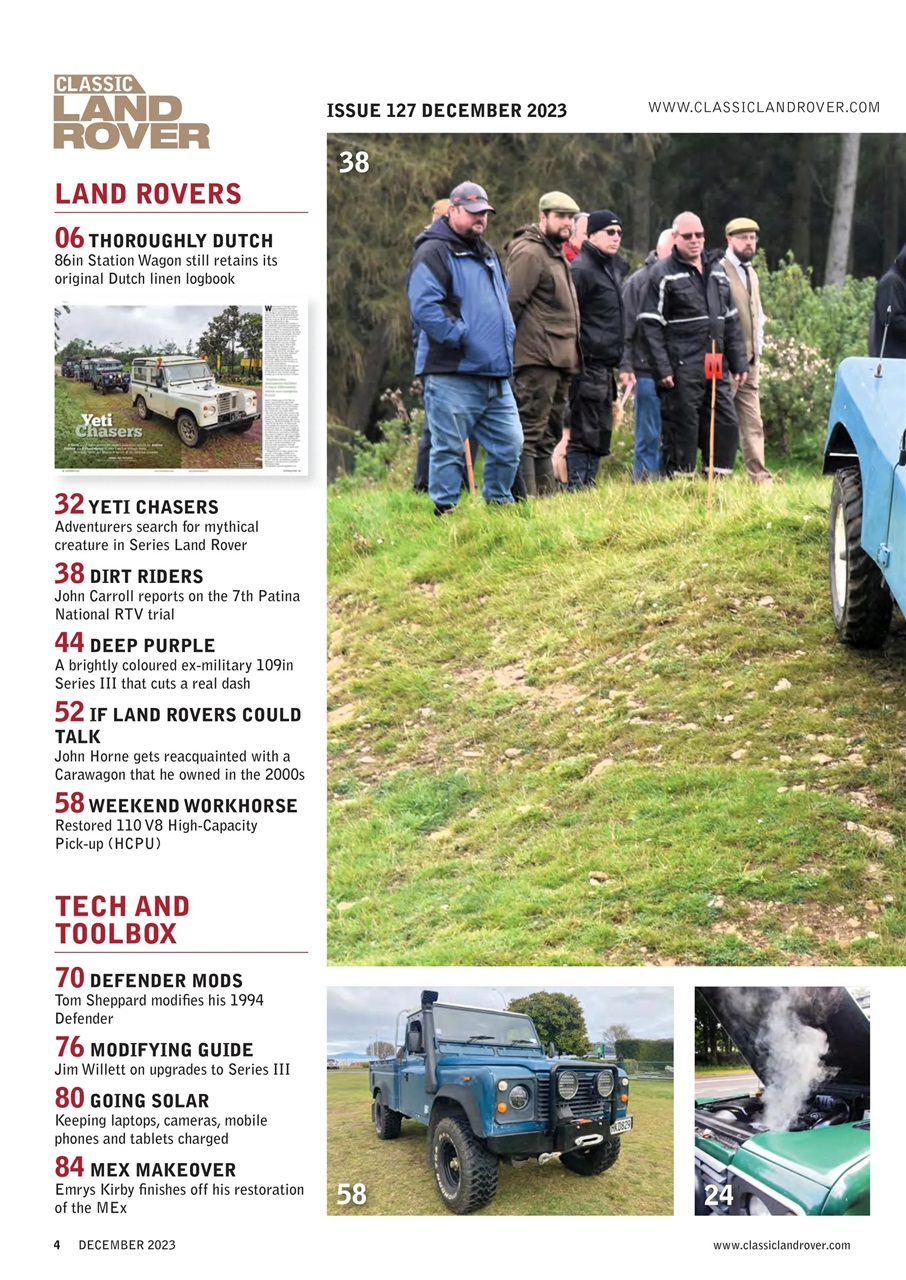 Classic Land Rover Magazine - December 2023 Back Issue