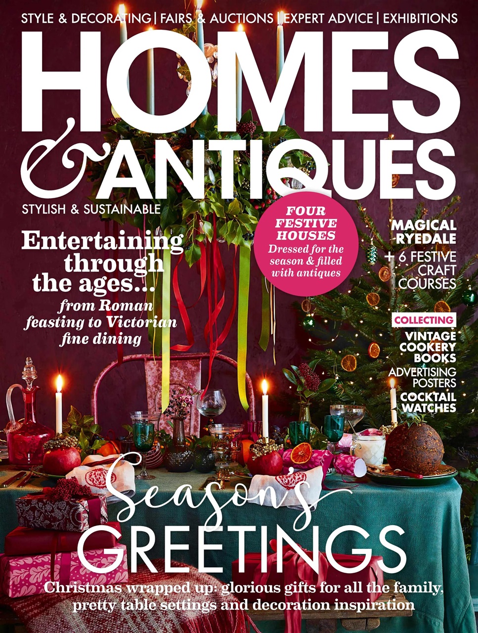 Homes & Antiques Magazine - December 2023 Back Issue