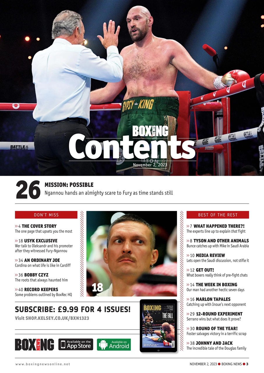 Boxing News Magazine - 2-Nov 2023 Back Issue