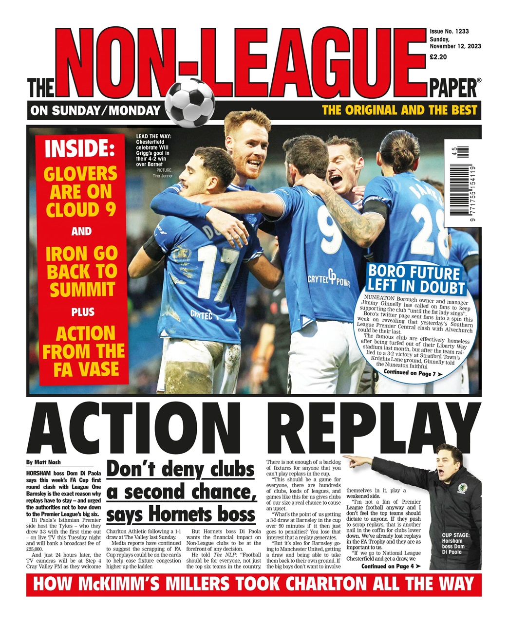 The Non-League Football Paper Magazine - 12-Nov-2023 Back Issue