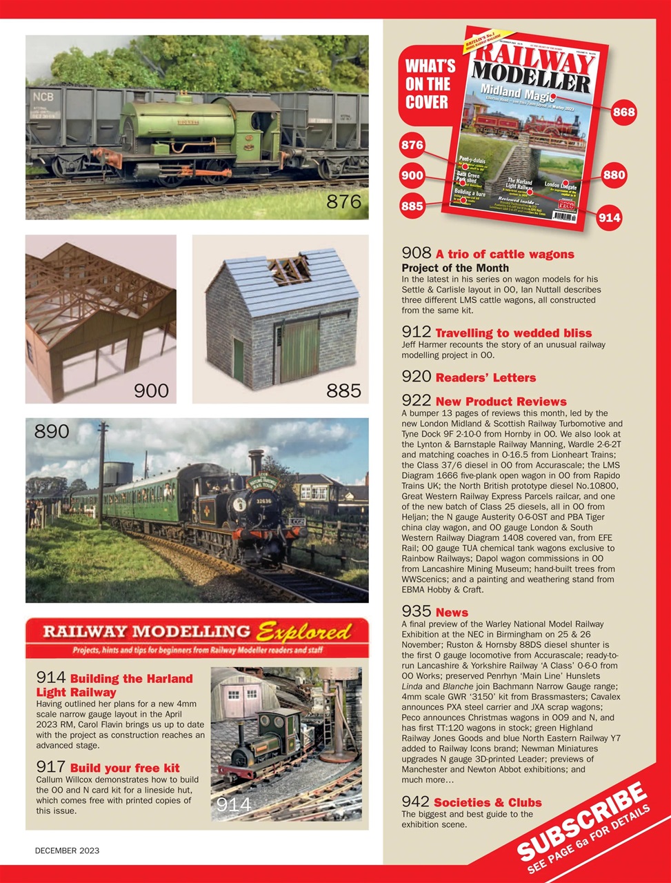 Railway Modeller Magazine - December 2023 Back Issue