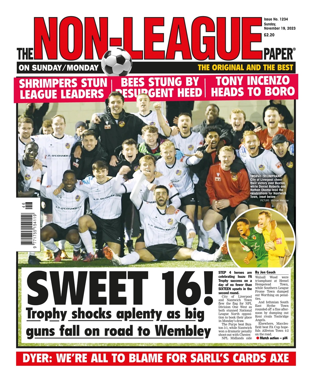 The Non-League Football Paper Magazine - 19-Nov-2023 Edición anterior