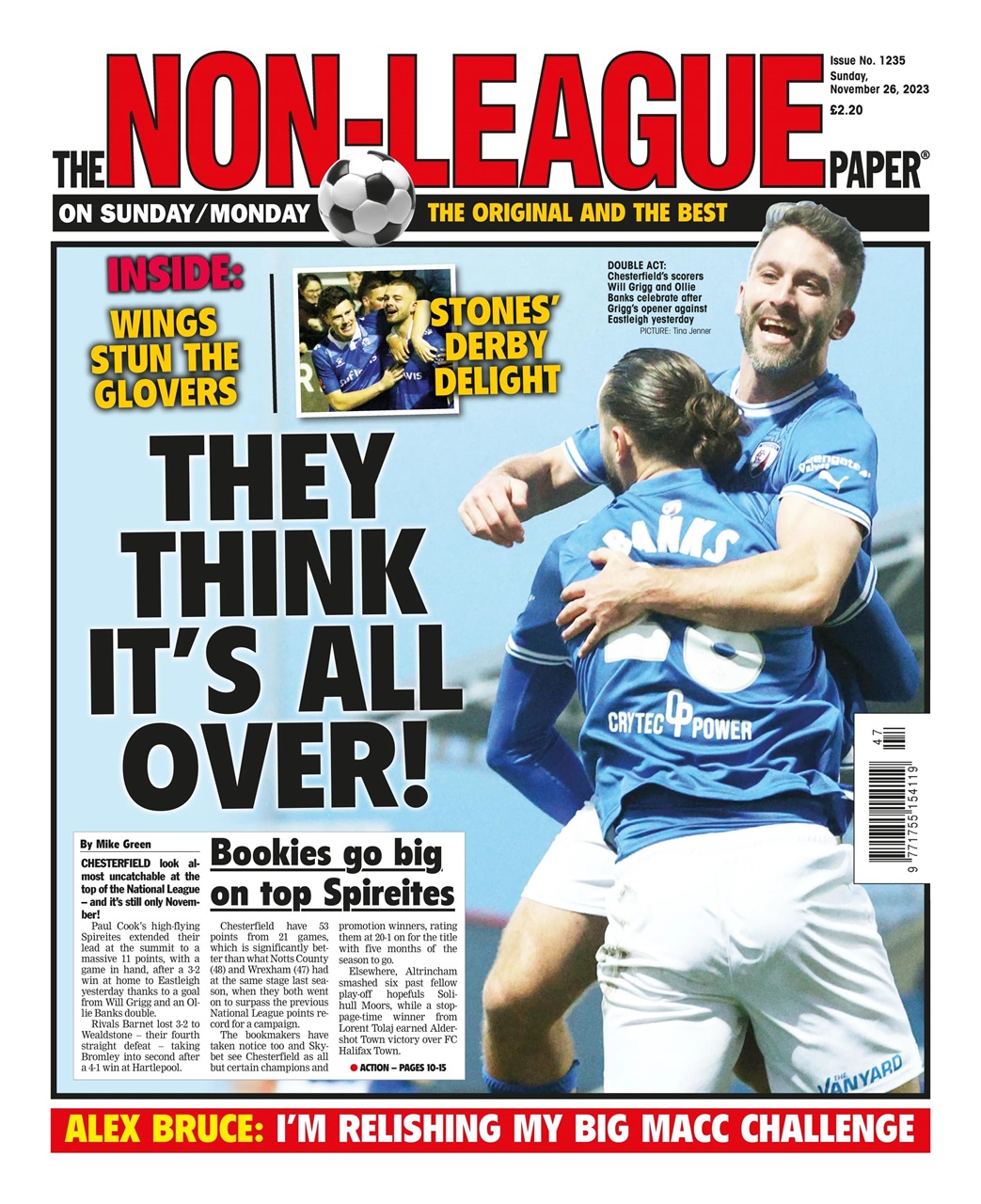 The Non-League Football Paper Magazine - 26-Nov-2023 Back Issue