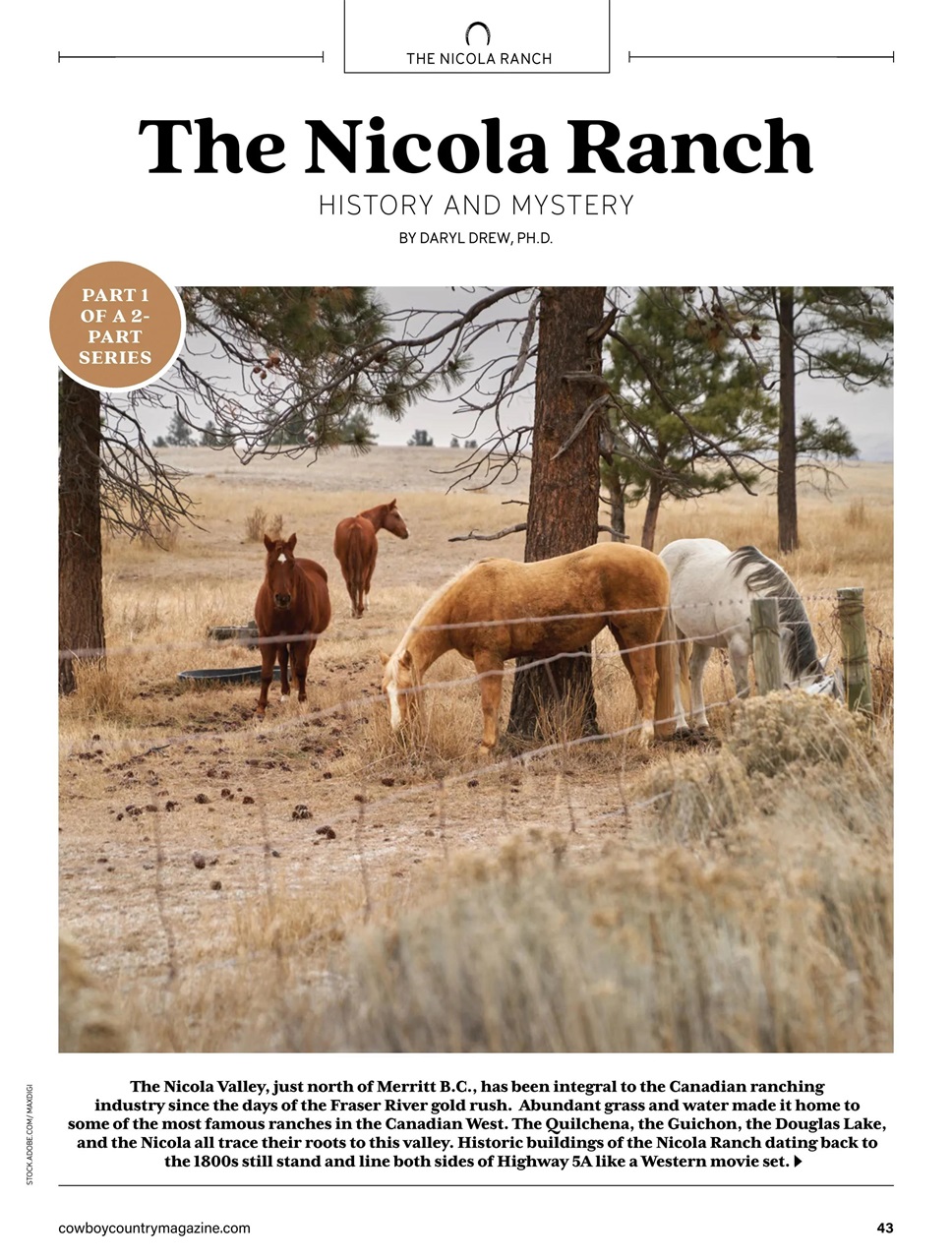 Canadian Cowboy Country Magazine - December 2023/January 2024 Back Issue