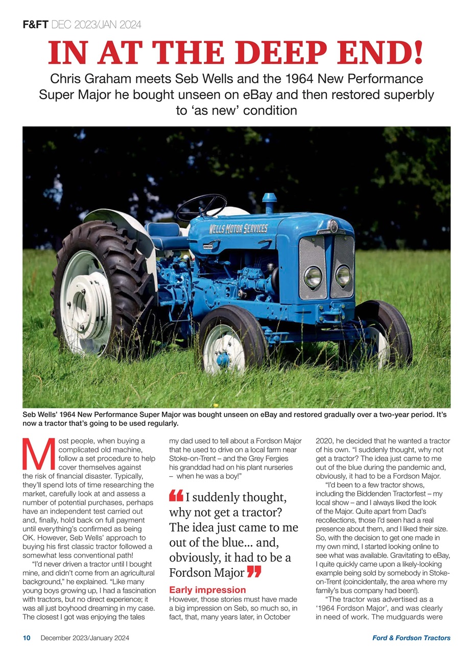Ford & Fordson Magazine - Dec23/Jan 2024 Back Issue