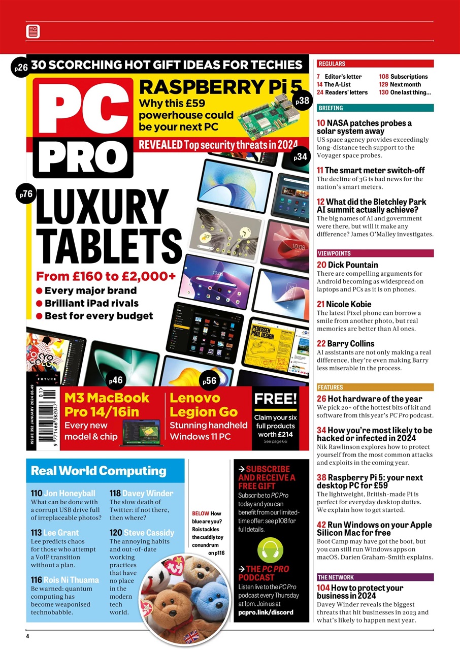 PC Pro Magazine - January 2024 Back Issue