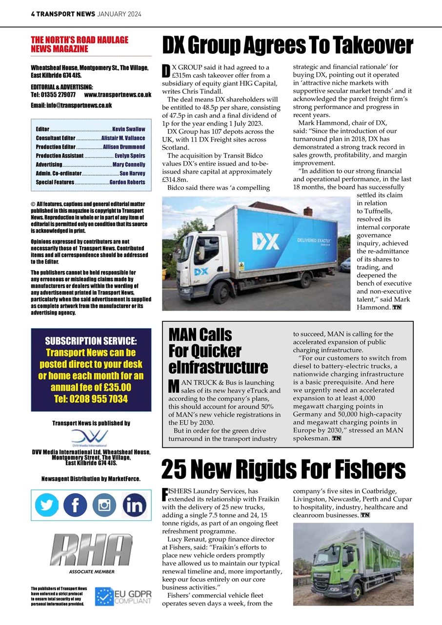 Transport News Magazine - Transport News January 2024 Back Issue