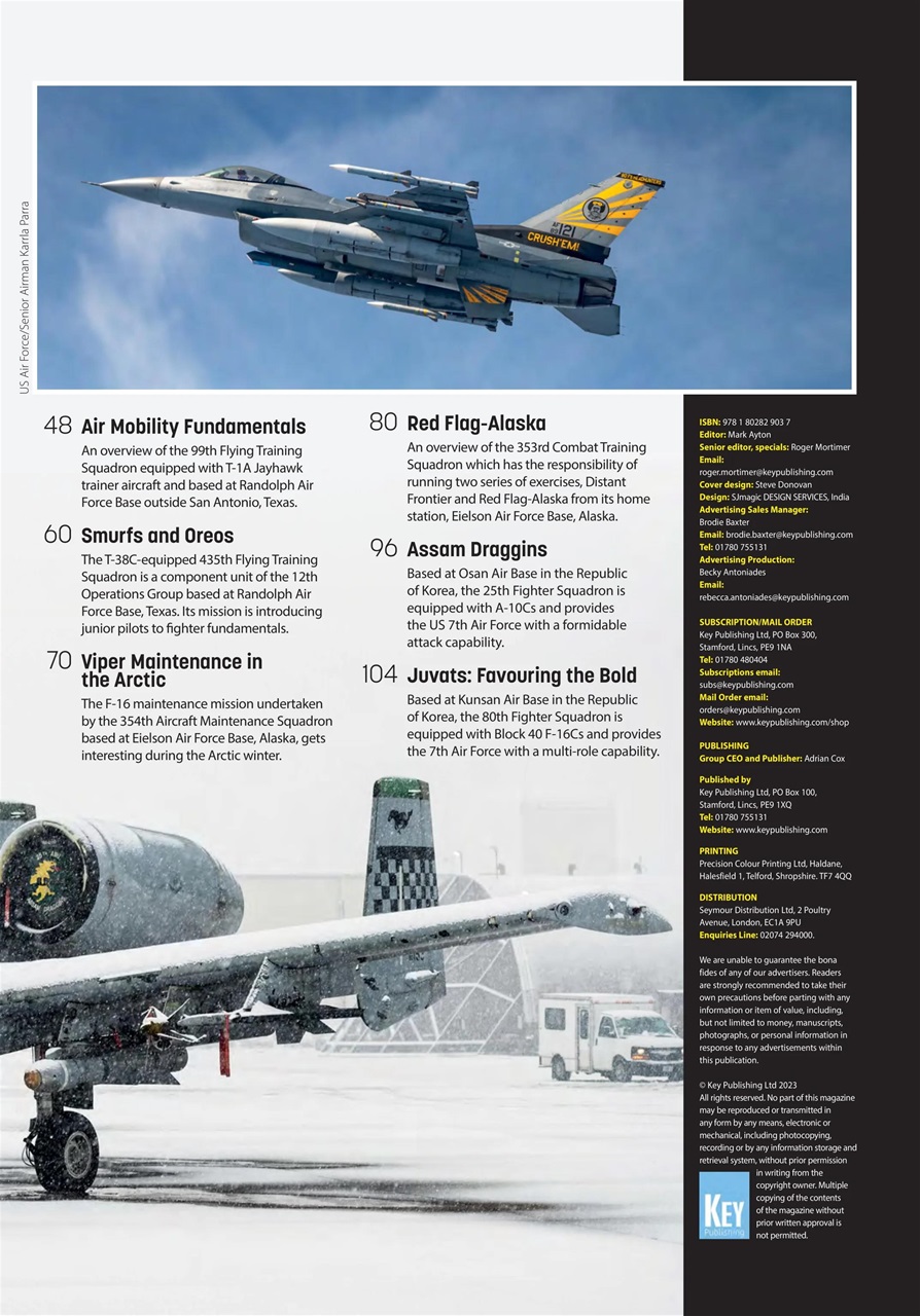 Combat Aircraft Journal Magazine - USAF Air Power Yearbook 2024 Special ...