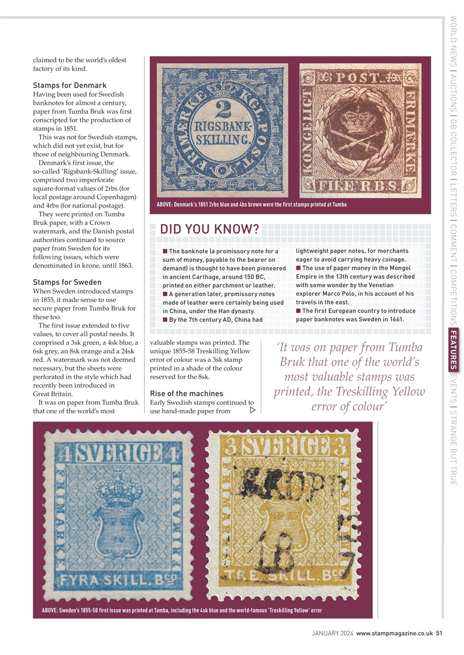 Stamp Magazine - January 2024 Back Issue