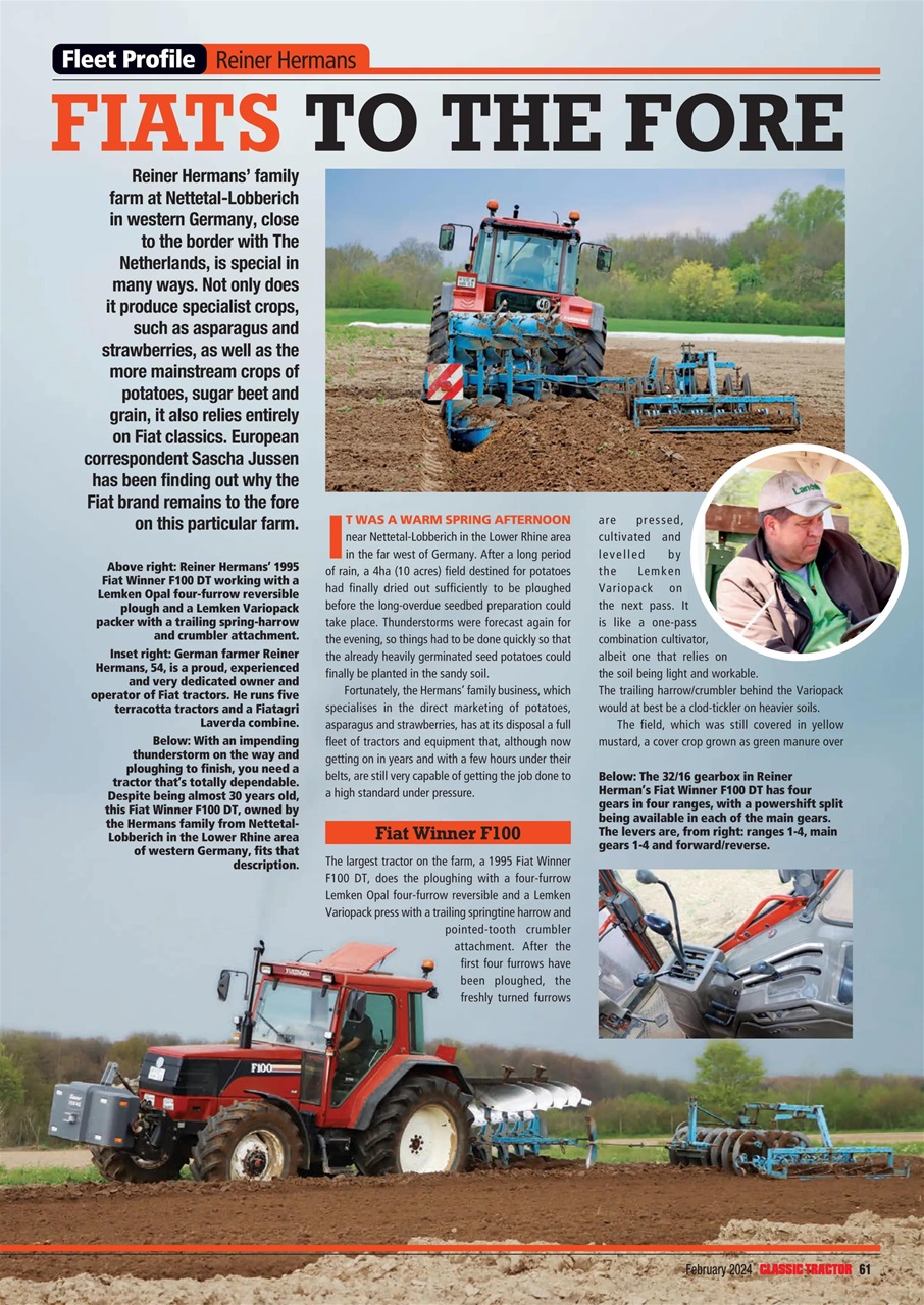 Classic Tractor Magazine - February 2024 Back Issue