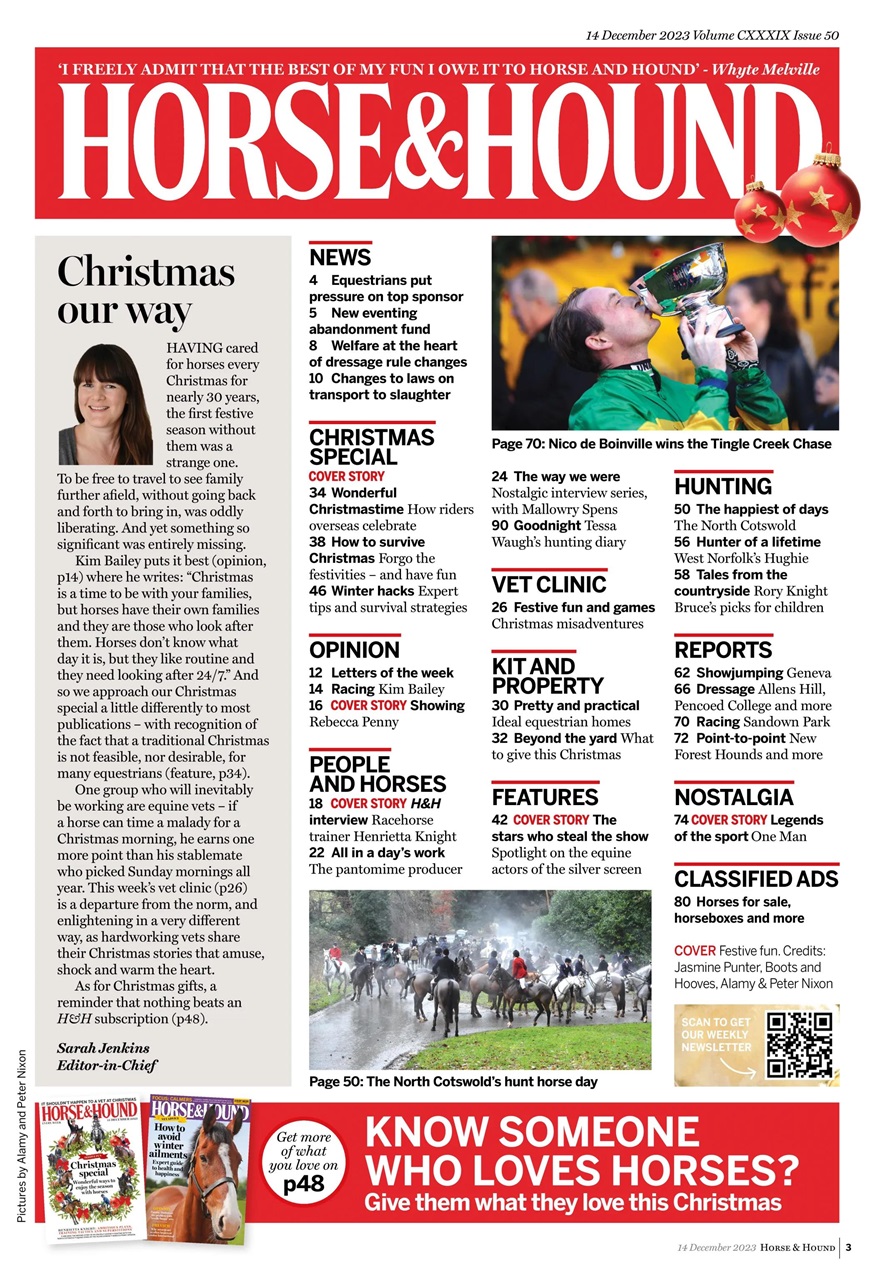 Horse & Hound Magazine - 14 December 2023 Back Issue