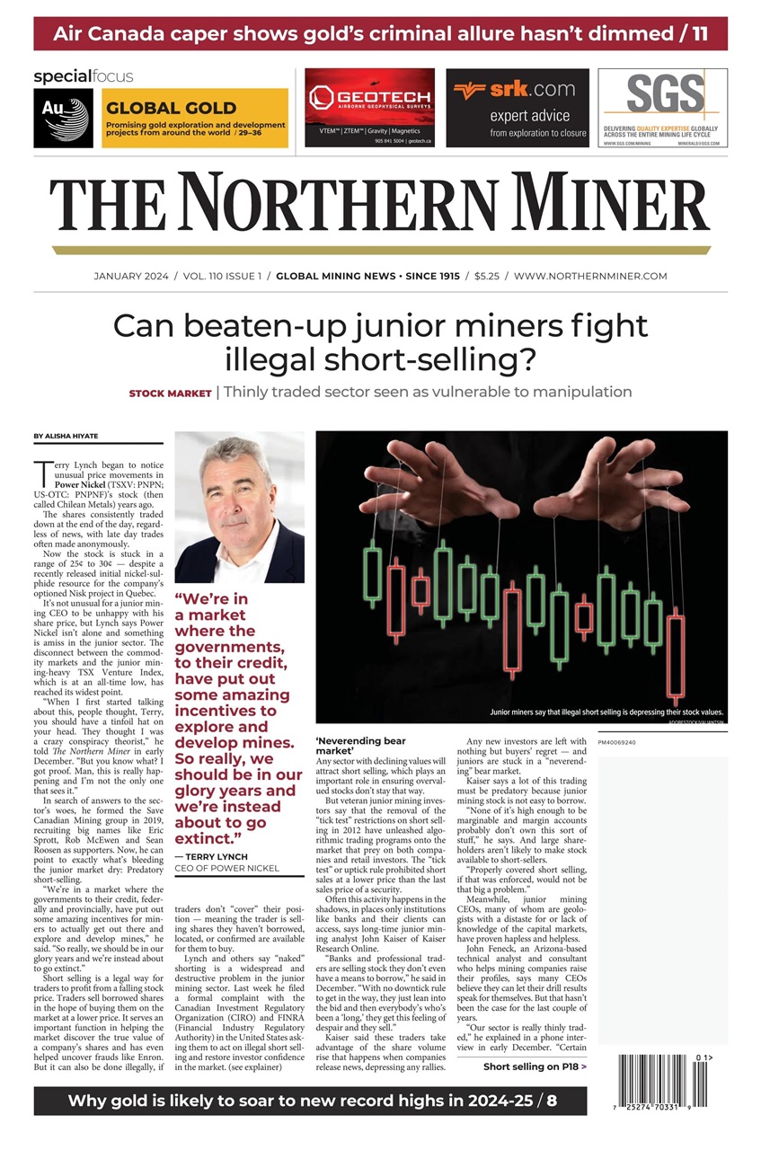 The Northern Miner Magazine - January 2024 Back Issue