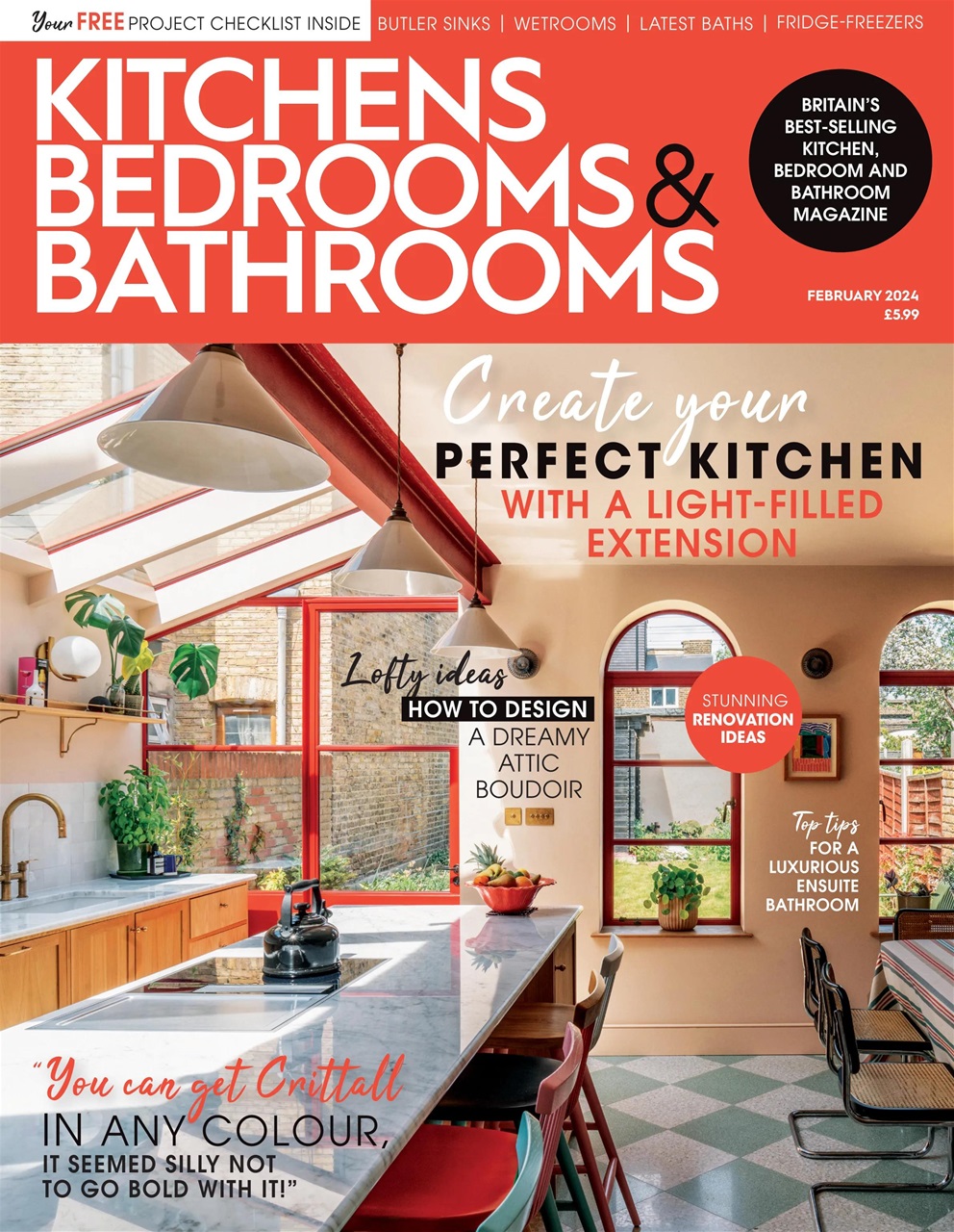 Kitchens Bedrooms & Bathrooms magazine - February 2024 Back Issue