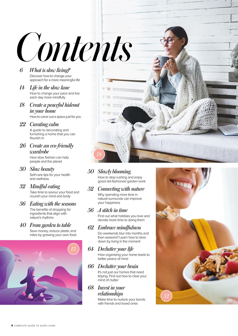Lifestyle Bookazine - Complete Guide to Slow Living First Edition Back ...