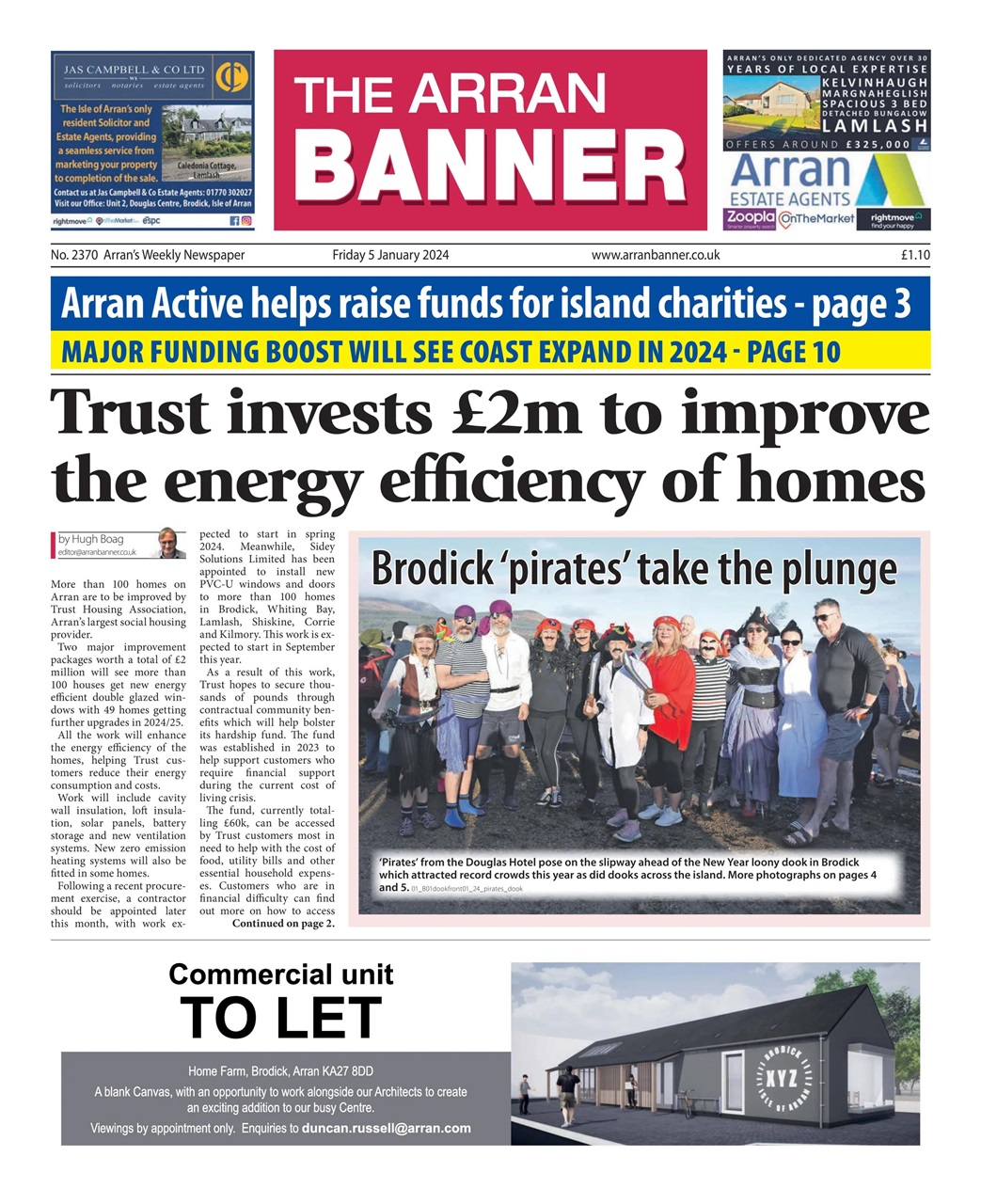 Arran Banner Magazine - 5th January 2024 Back Issue