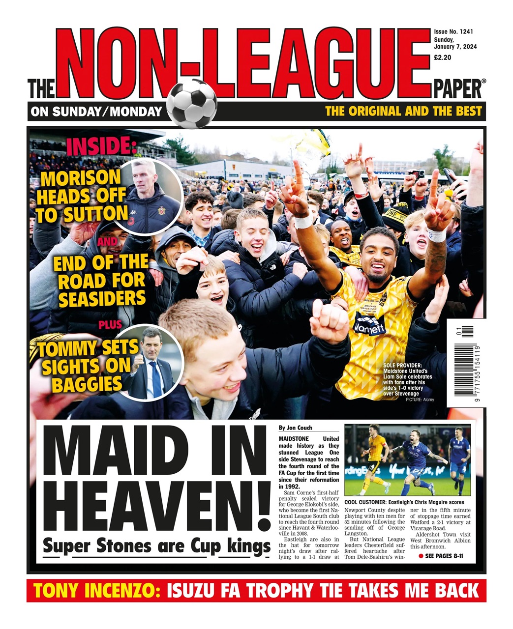 The Non-League Football Paper Magazine - 7 Jan 2024 Back Issue
