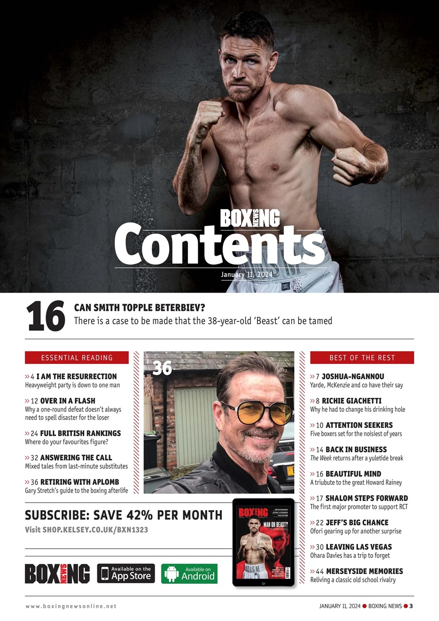Boxing News Magazine - 11-Jan 2024 Back Issue